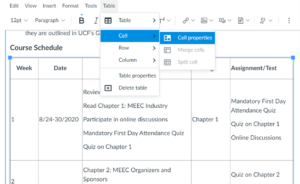 Make Tables Accessible with Header Columns and Rows