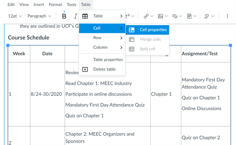 Make Tables Accessible with Header Columns and Rows